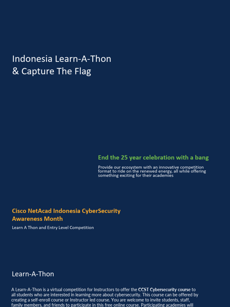 Indonesia Learn A Thon + CTF | PDF