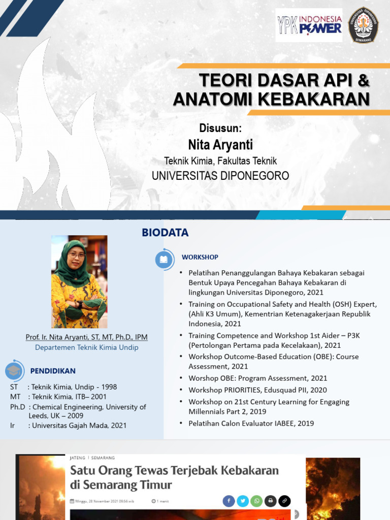 Teori Api dan Kebakaran oleh Nita Aryanti | PDF