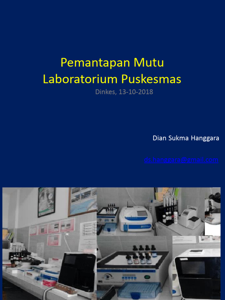 Pemantapan Mutu Laboratorium Puskesmas | PDF