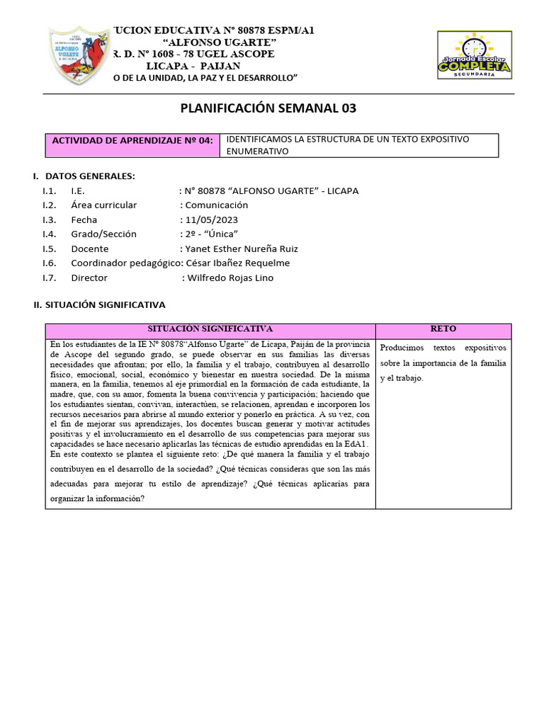 Exp. 02-Sesion 04 | PDF