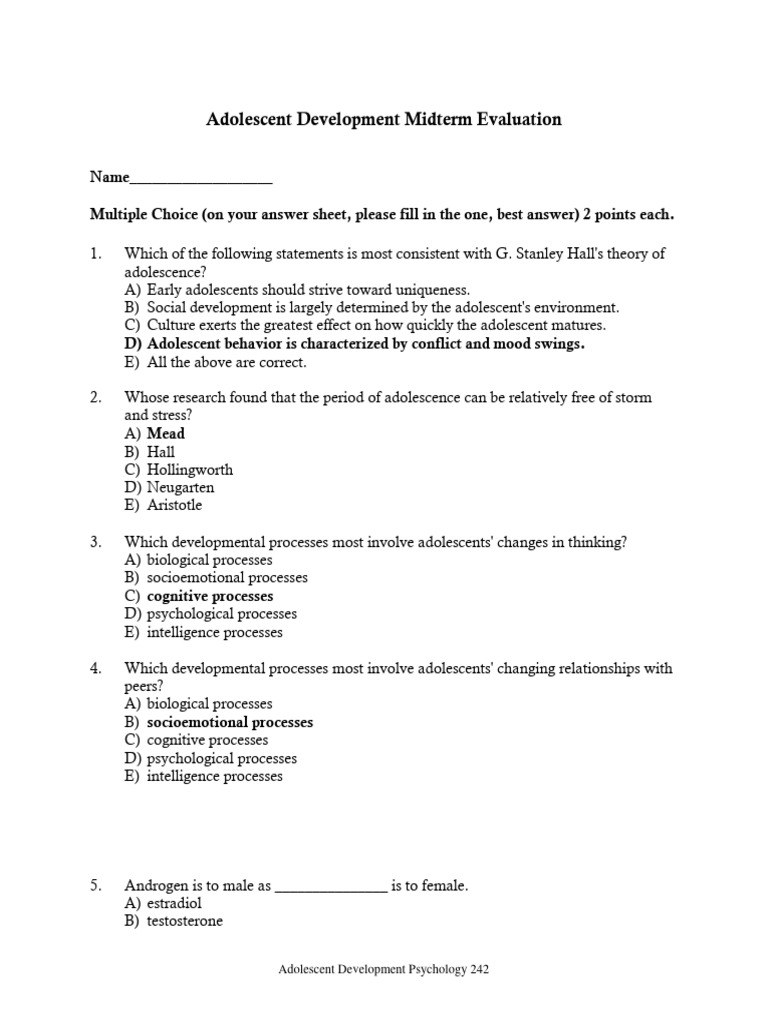 Midterm Final Key | PDF