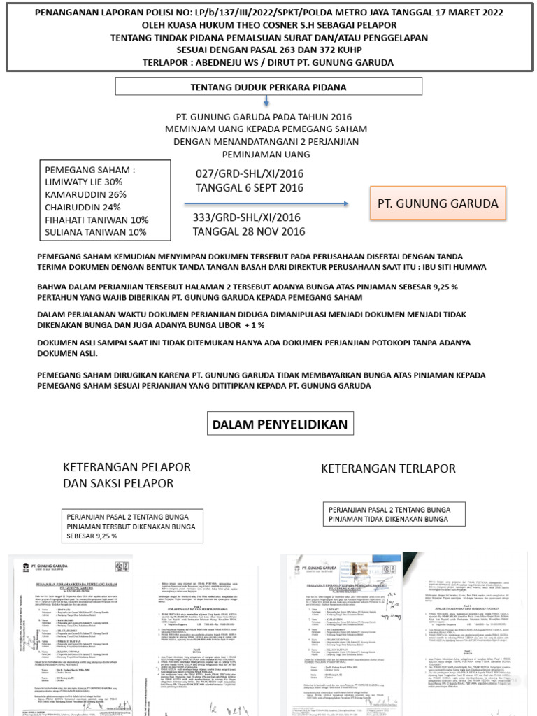 Tindak Pidana Pemalsuan Data | PDF