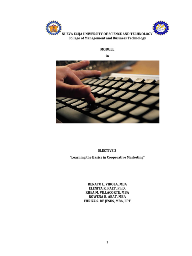 ELECTIVE-3-Cooperative Marketing Elective3 (1) | PDF