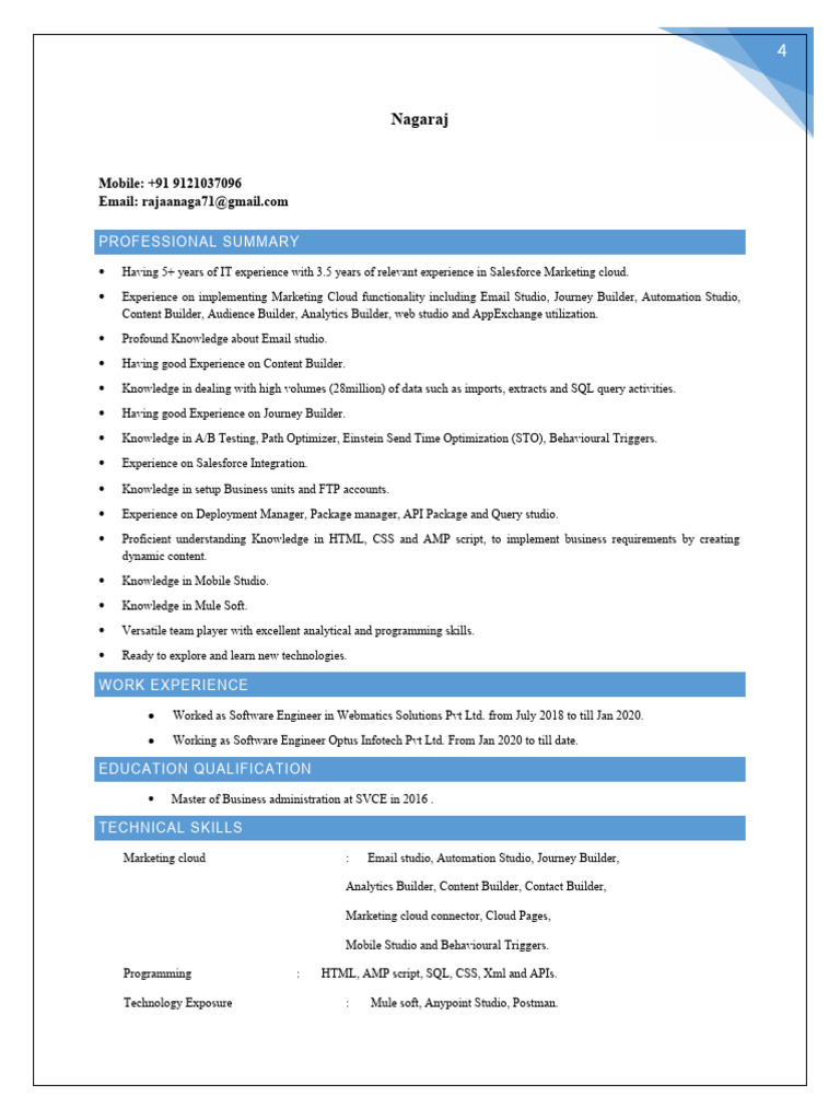 Nagaraj: Mobile: +91 9121037096 | PDF