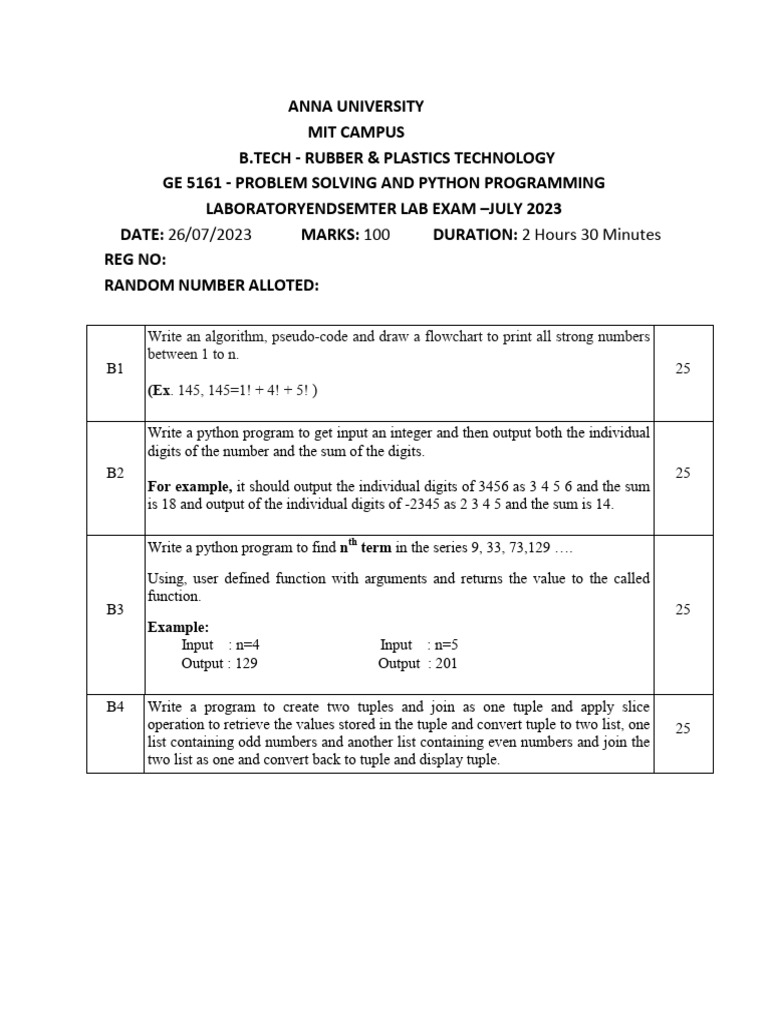 Write An Algorithm, Pseudo-Code and Draw A Flowchart To Print All ...