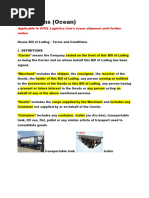 Shipping Terms & Conditions Guide | PDF | Bill Of Lading | Cargo