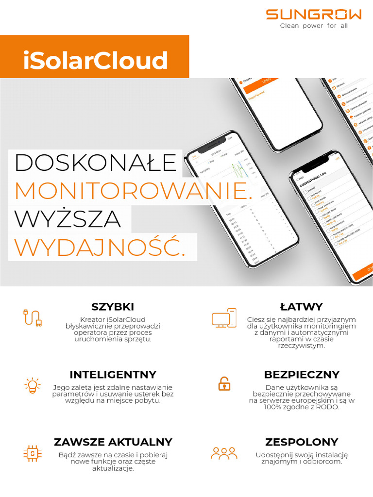 PL FS Sungrow ISolarCloud Factsheet V10 20210504 | PDF