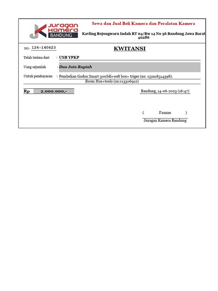 Kwitansi | PDF