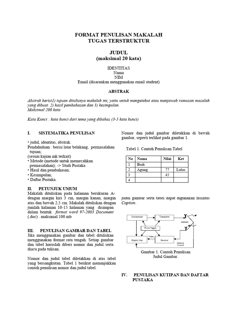 Format Penulisan Makalah Kelompok | PDF