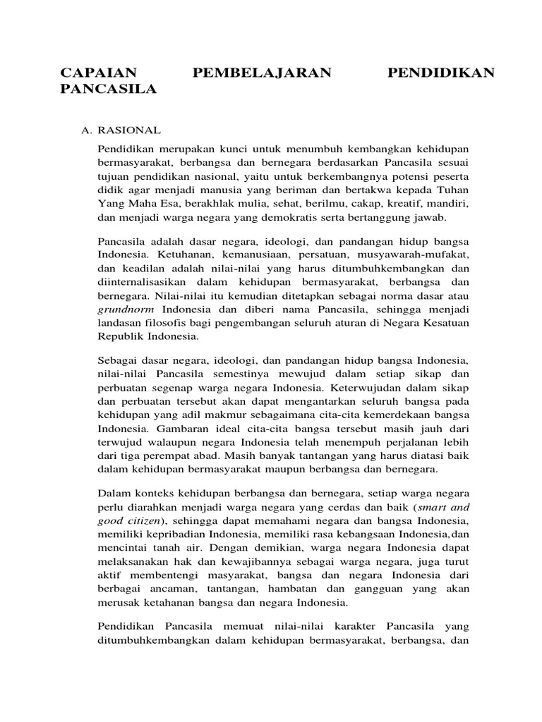 Modul Ajar PKN Fase F | PDF