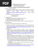 NTU 2024/2025 Admission Guidelines | PDF | Academic Degree | University ...