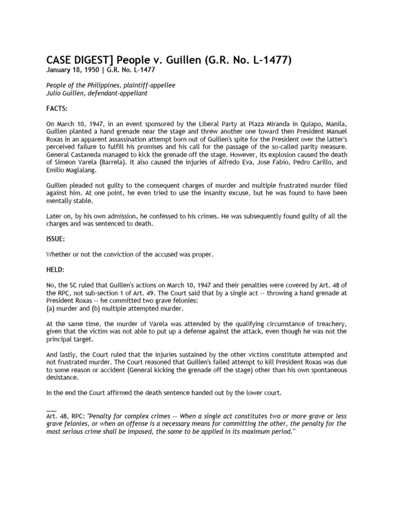 Case Digest Crim lAW | PDF