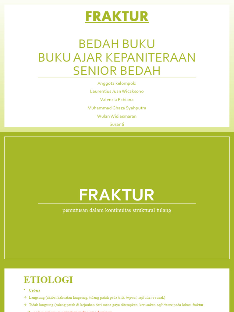 Bedah Buku Fraktur | PDF