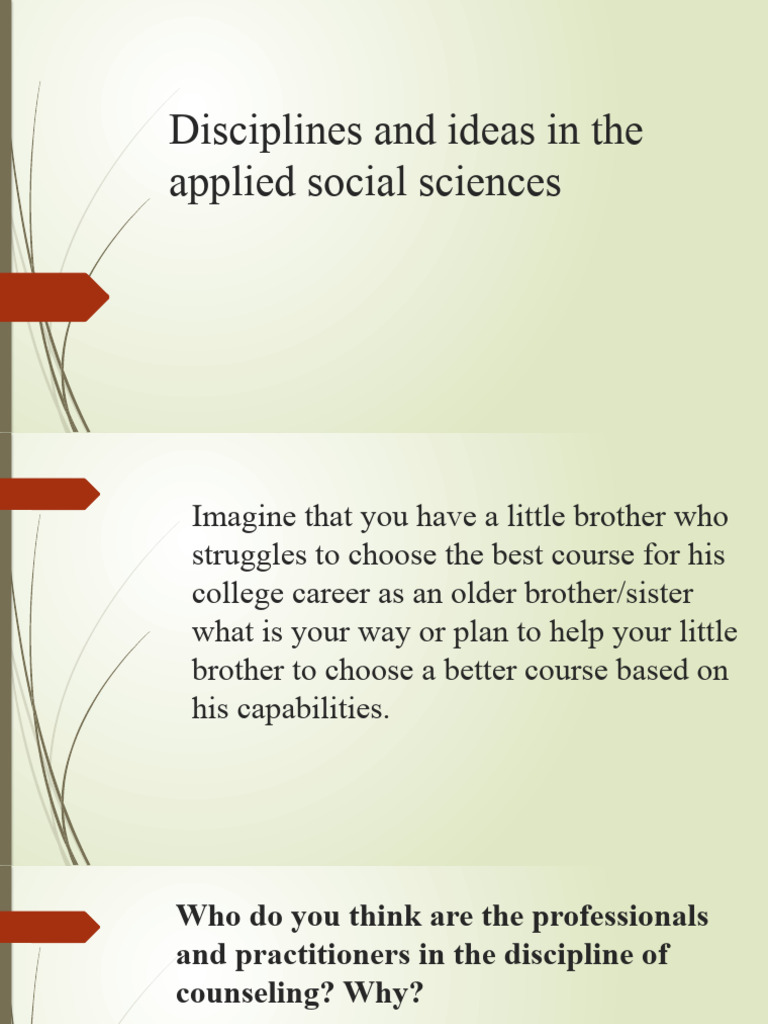 Disciplines and Ideas in The Applied Social Sciences | PDF | School ...
