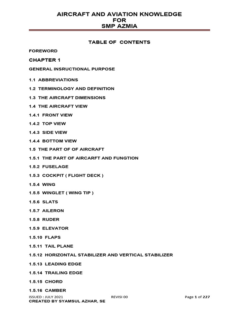 Aviation Knowledge SMP | PDF | Flight Control Surfaces | Flight Recorder
