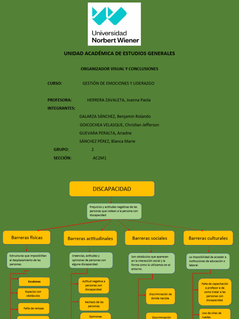 Organizador Visual de Personas Con Discapacidad | PDF