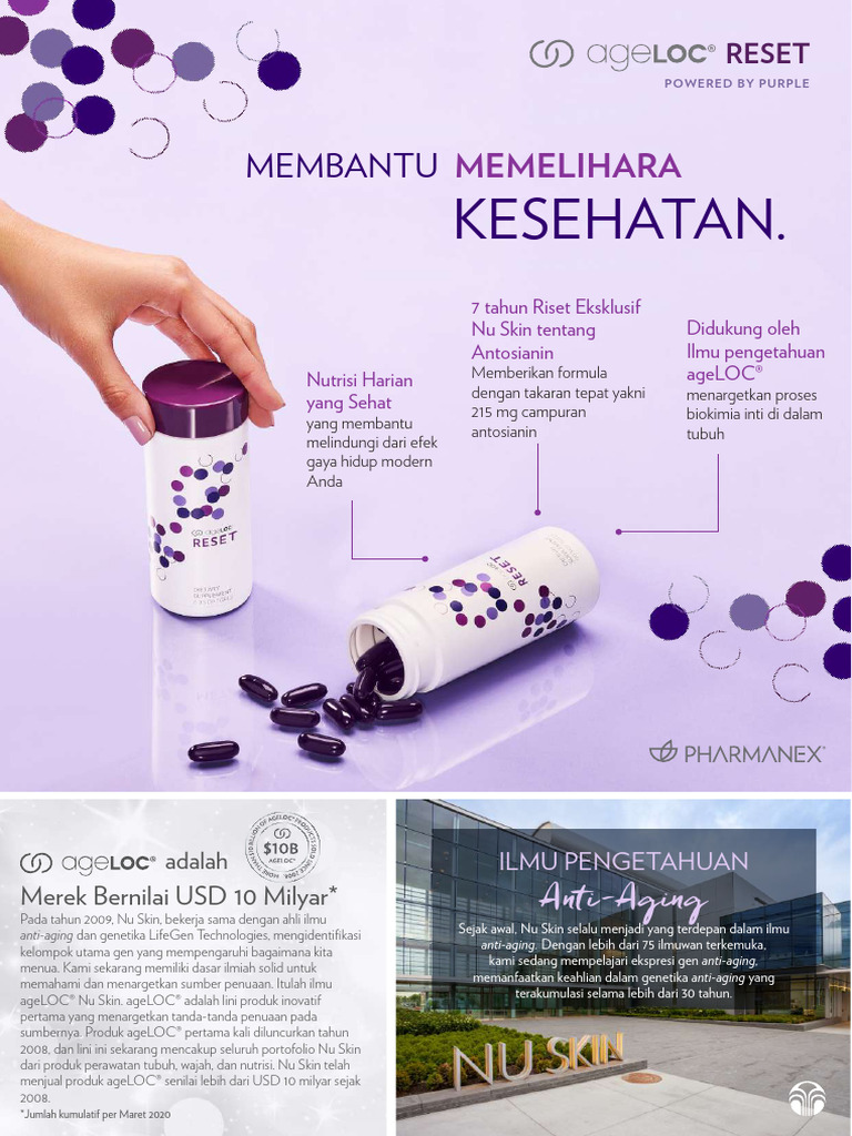ID ageLOC Reset Product Brochure - FA Bahasa | PDF