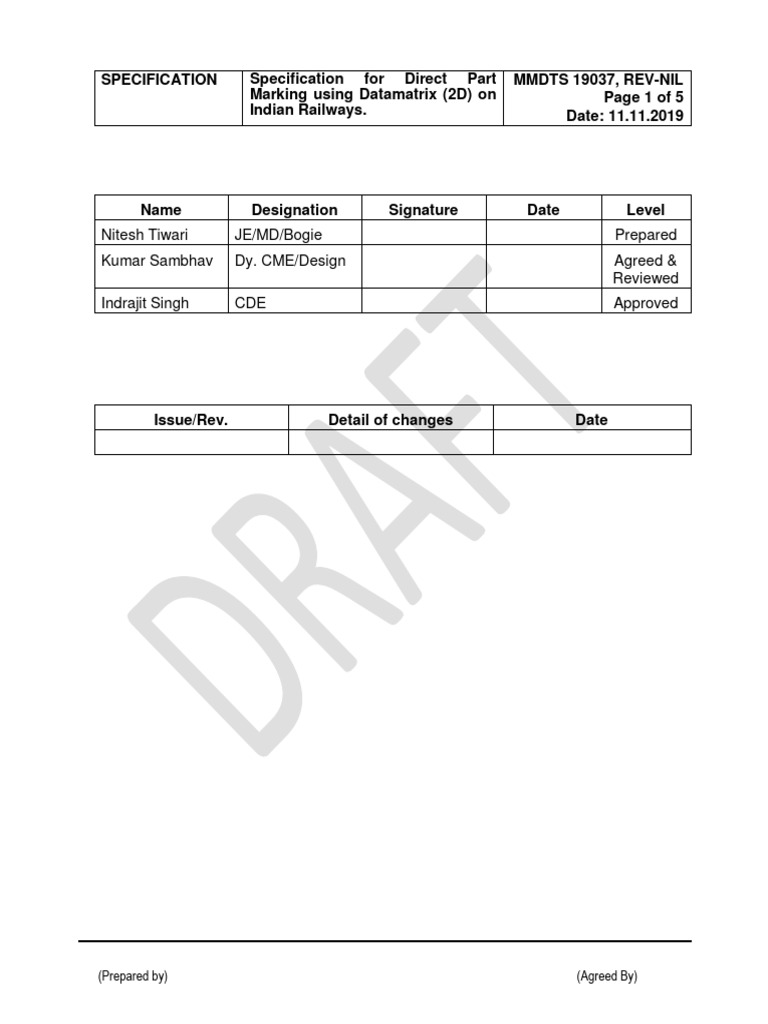 Draft Specification MMDTS 19037 REV-NIL | PDF | Computers
