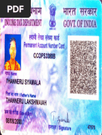 Pan Card Back Side | PDF
