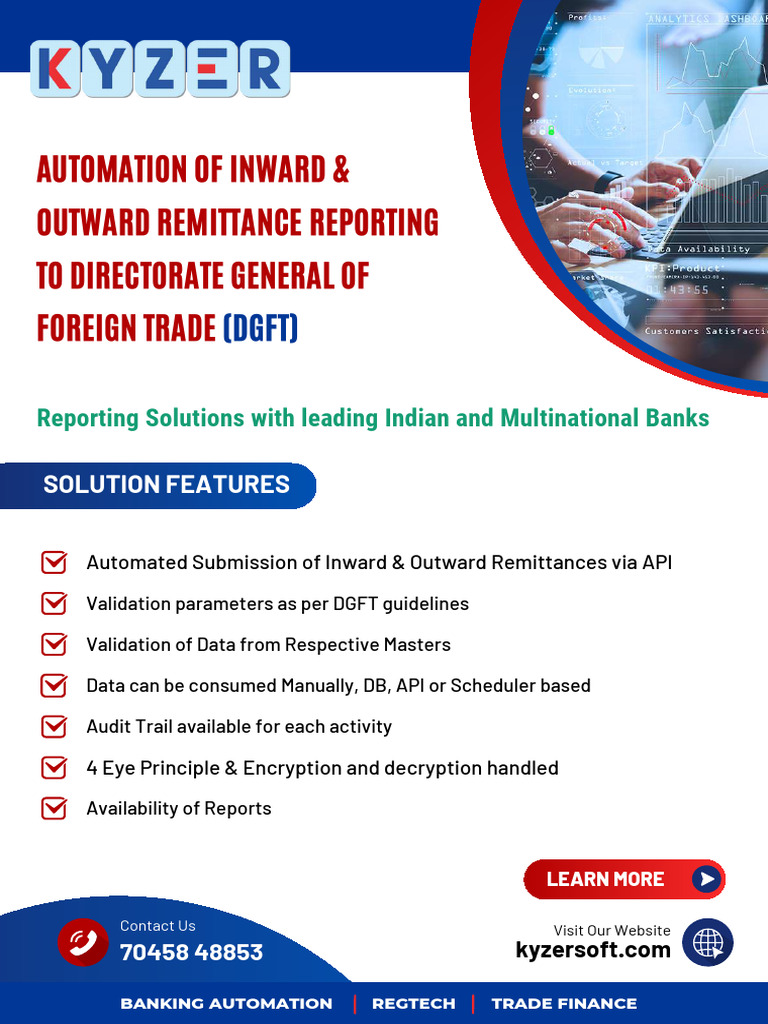 IRM ORM Reporting to DGFT - Kyzer Software | PDF