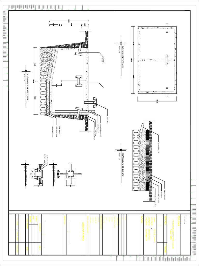 Desain dan Ukuran Septic Tank Rumah | PDF