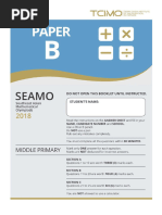 SEAMO 2024 Paper A Questions | PDF | Mathematics | Arithmetic