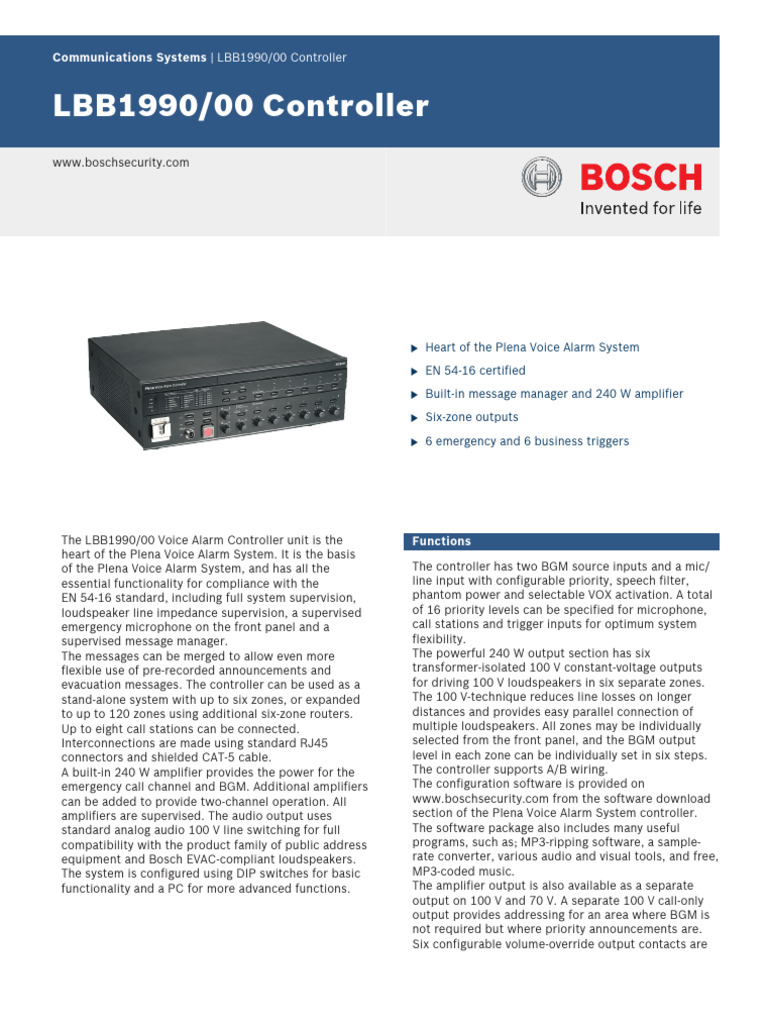 LBB 1990 00 Data Sheet enUS 9007201147852299 | PDF