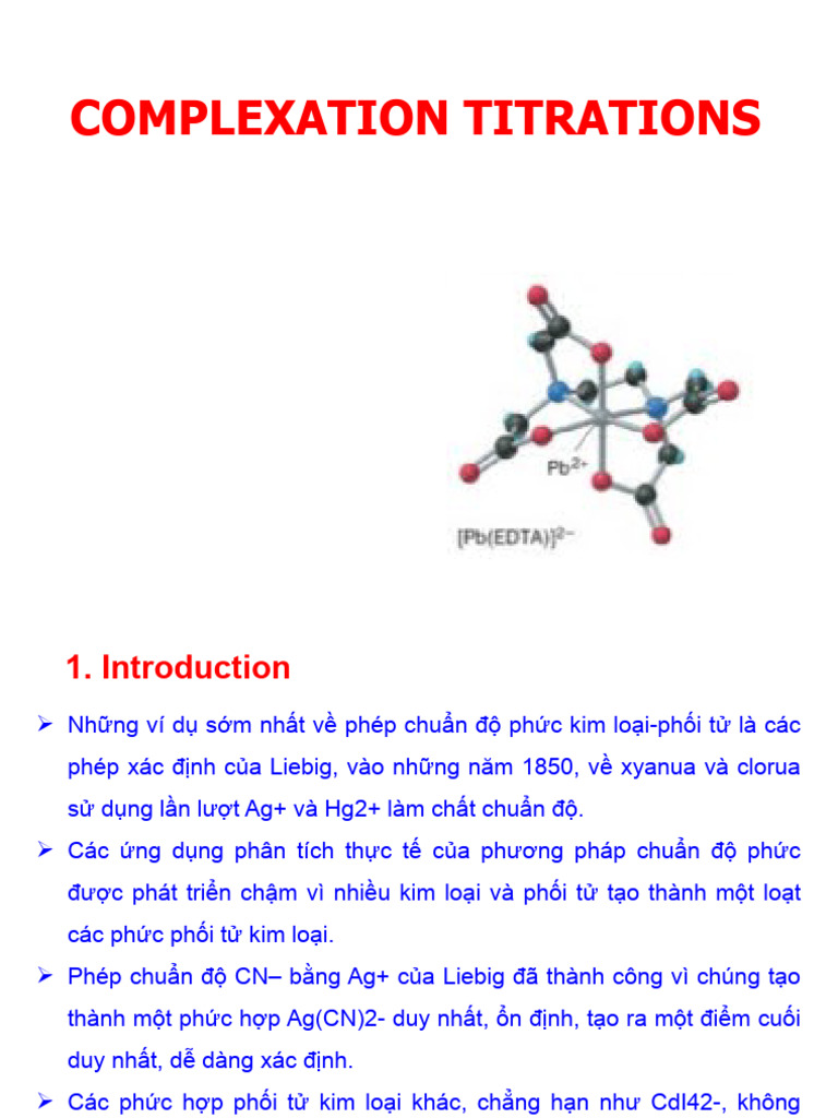 7 Complexation Titrations 24.9.2021 | PDF