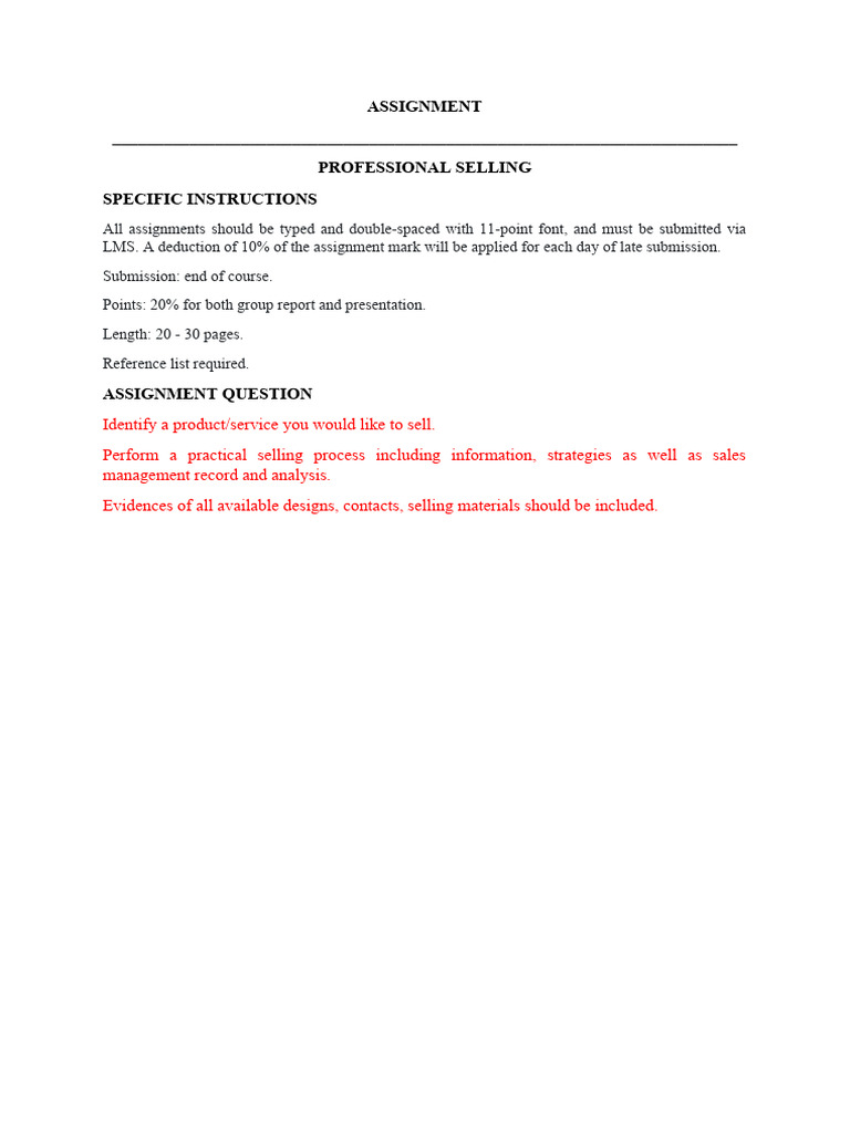 Group Assignment Sal301 | PDF