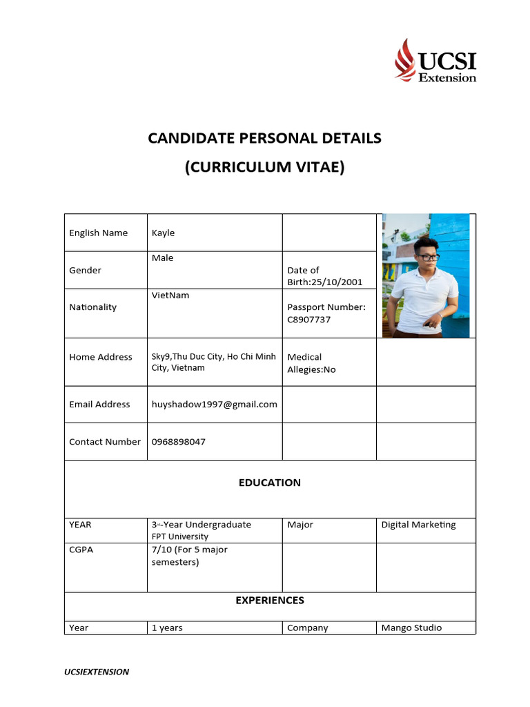 Digital Marketing CV of Kayle | PDF | Career & Growth | Business