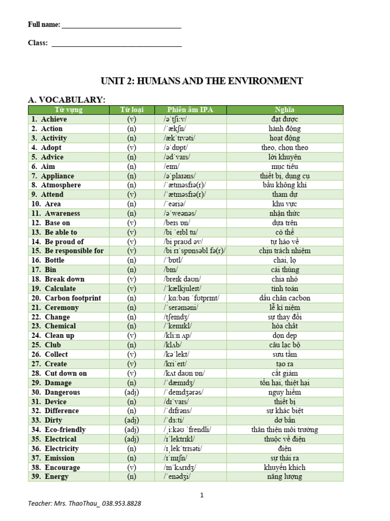 g10 - Global Success - Unit 2 Full Practice | PDF