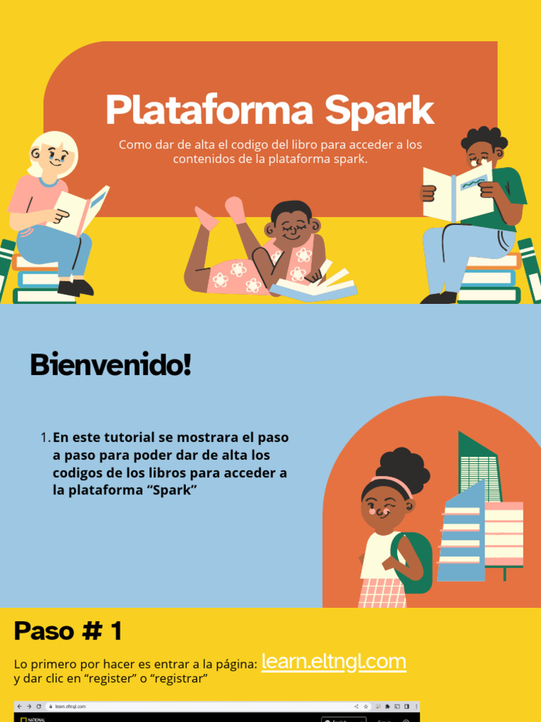 Cómo registrar el código en Spark | PDF