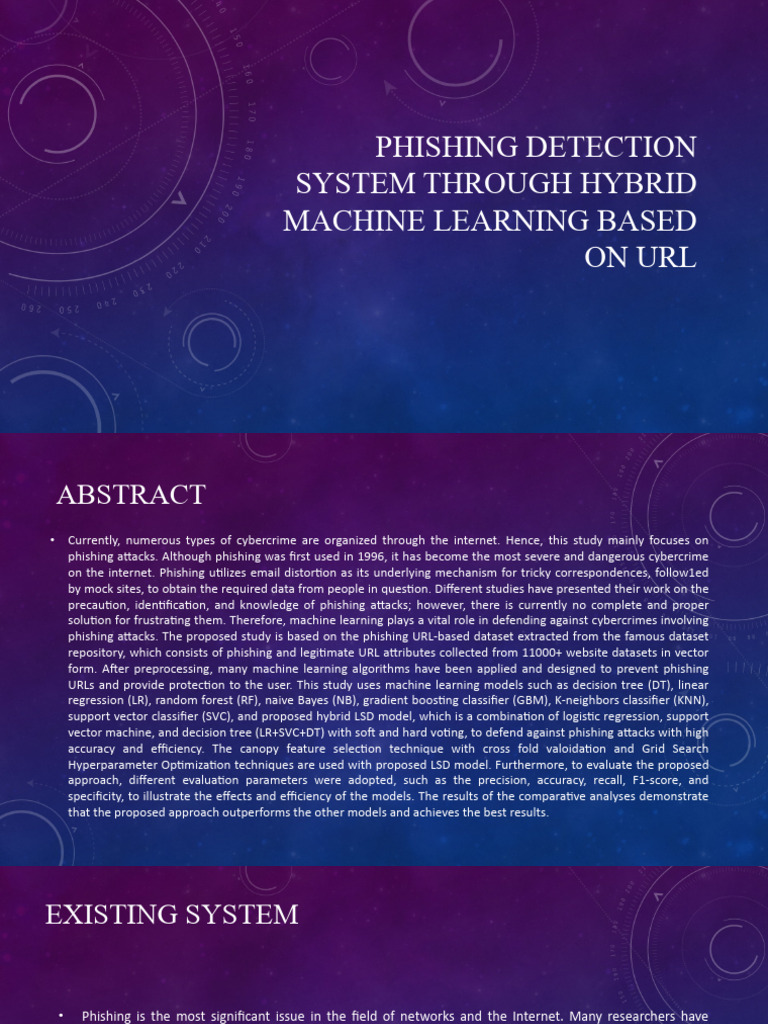 Phishing Detection System Through Hybrid Pdf Machine Learning