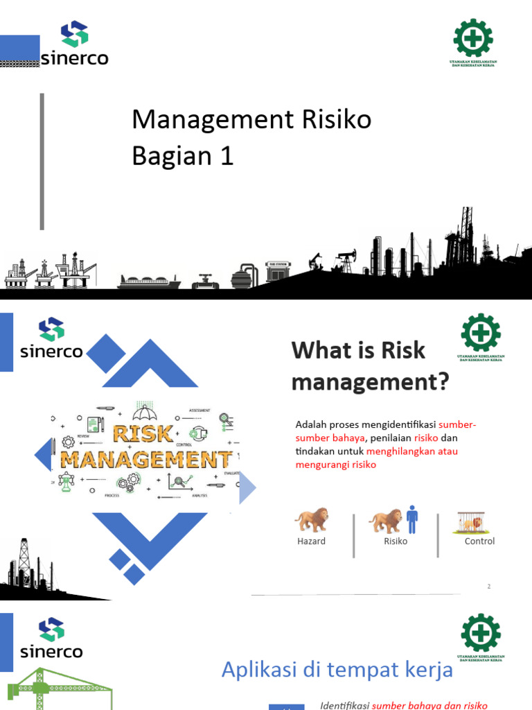 Management Risiko Bagian 1 Sinerco | PDF