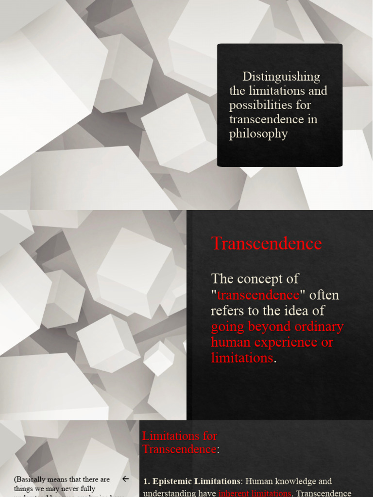 Philosophy Group 6 | PDF | Transcendence (Philosophy) | Idea