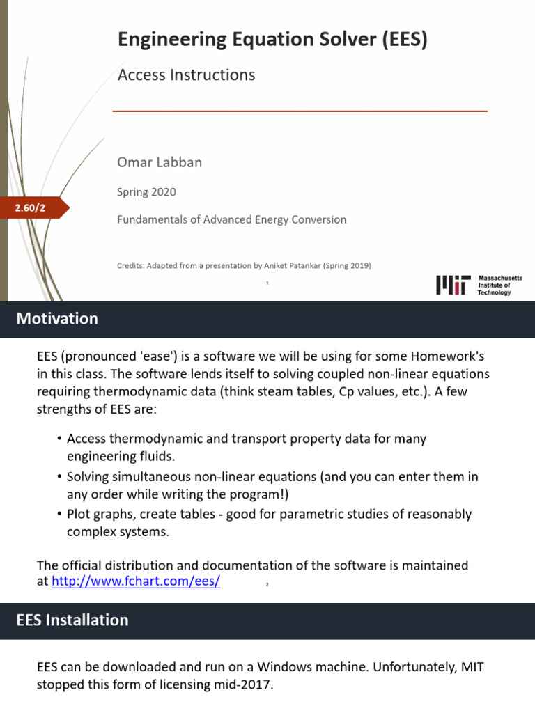 Engineering Equation Solver (EES) | PDF | Citrix Systems | Microsoft ...