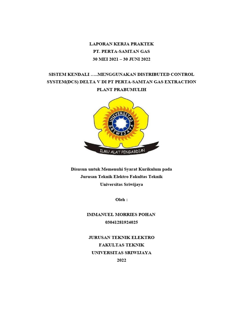 Sistem Kendali DCS di Perta-Samtan Gas | PDF