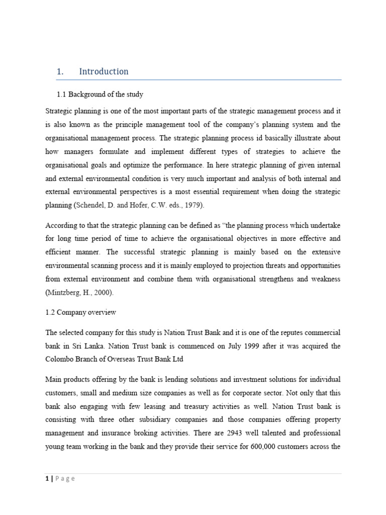 Assignment Pdf Strategic Management Strategic Planning