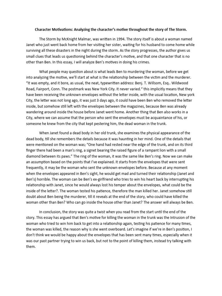 FERISHA_ESSAYENGLISH_THESTORM | PDF