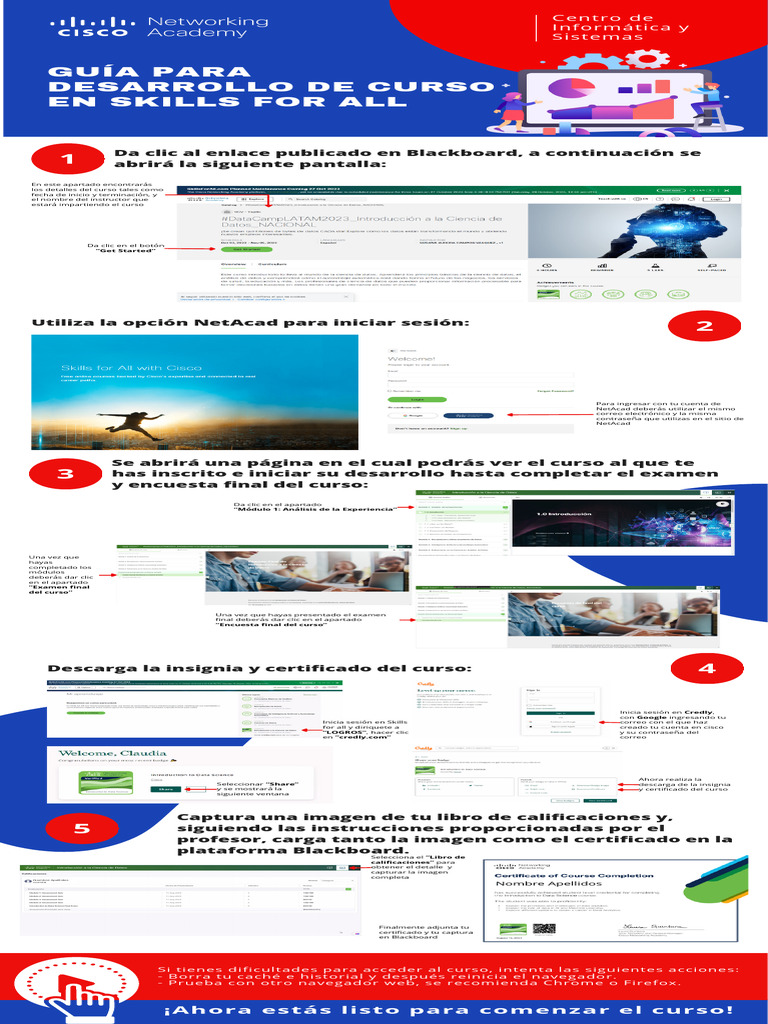 Guía Para Desarrollo Del Curso en Skill for All. (1) | PDF | Red mundial | Internet y web