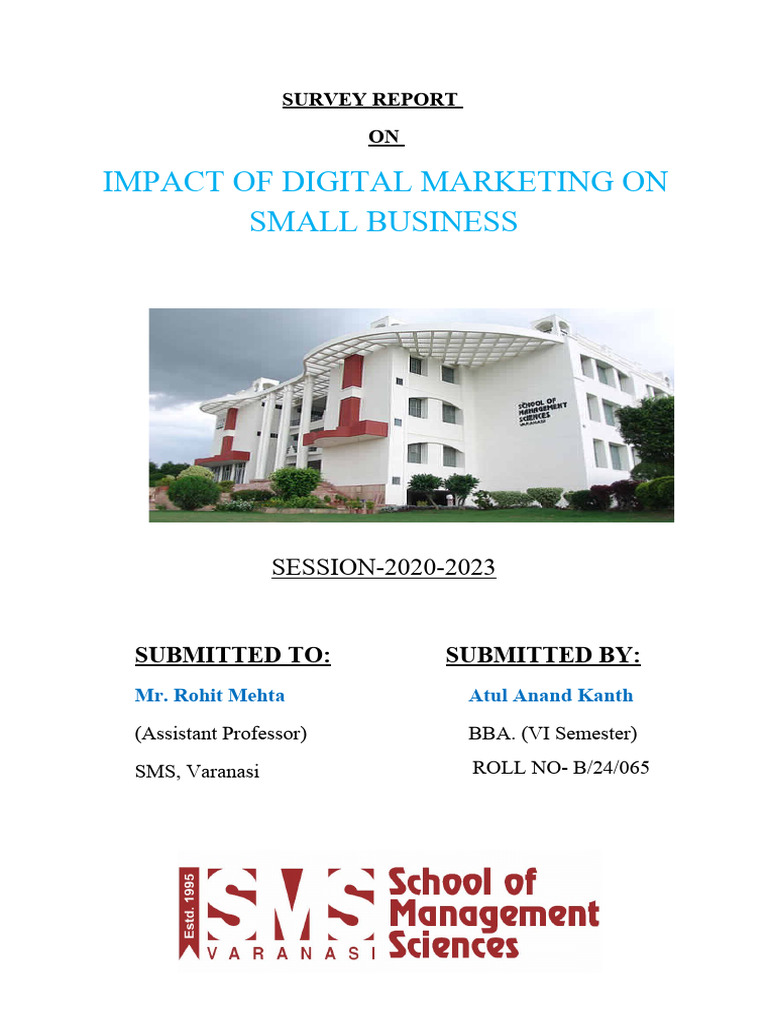 Final Project On Digital Marketing | PDF | Affiliate Marketing ...