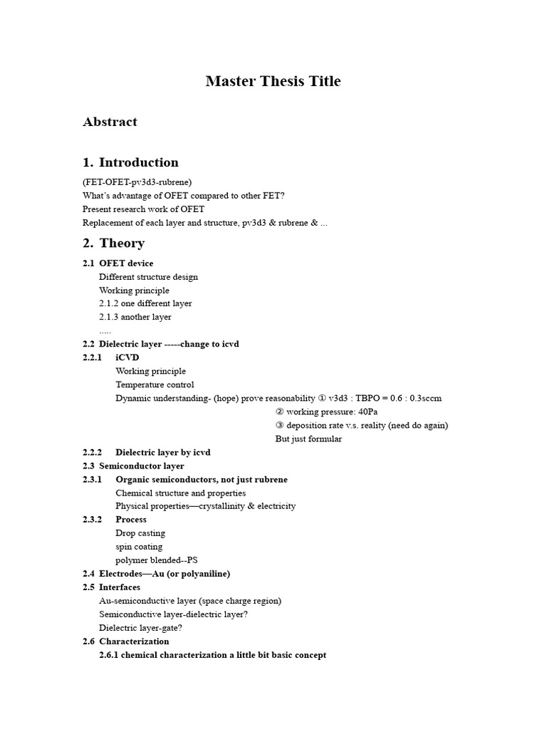 Original Thesis Layout | PDF