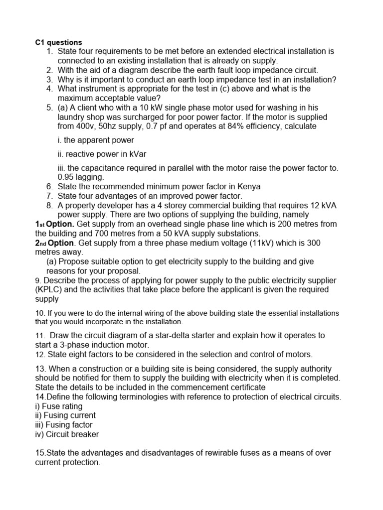 C1 Sample Questions | PDF