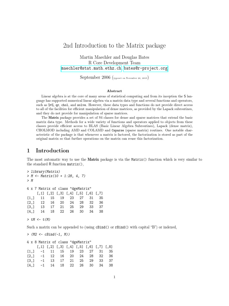 Intro 2 Matrix | PDF | Matrix (Mathematics) | Mathematical Relations