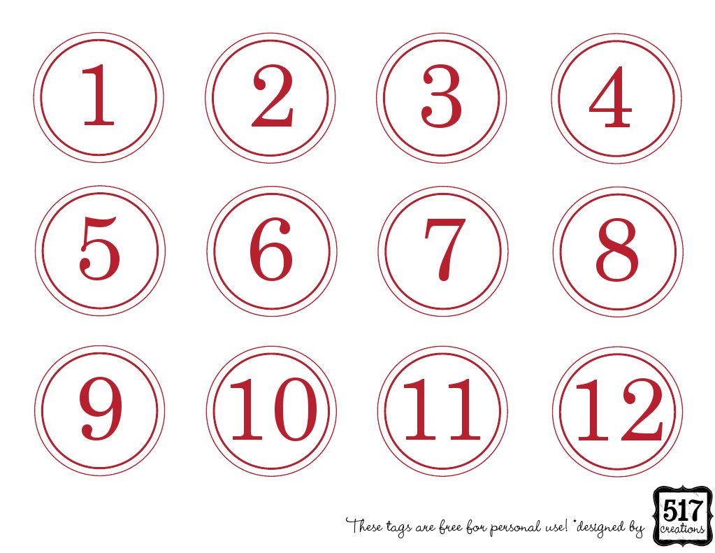 Number Tags | PDF