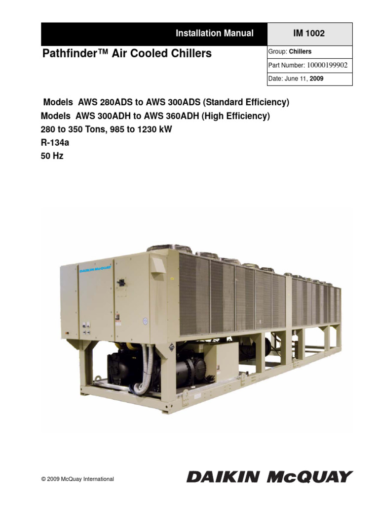 McQuay COMPRESSOR MUZN MALL 2 - AWS - Installation - Manual - Eng | PDF ...