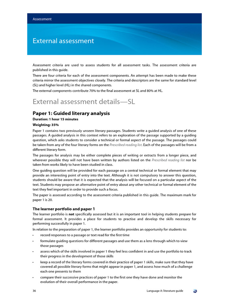 English IB Criteria | PDF