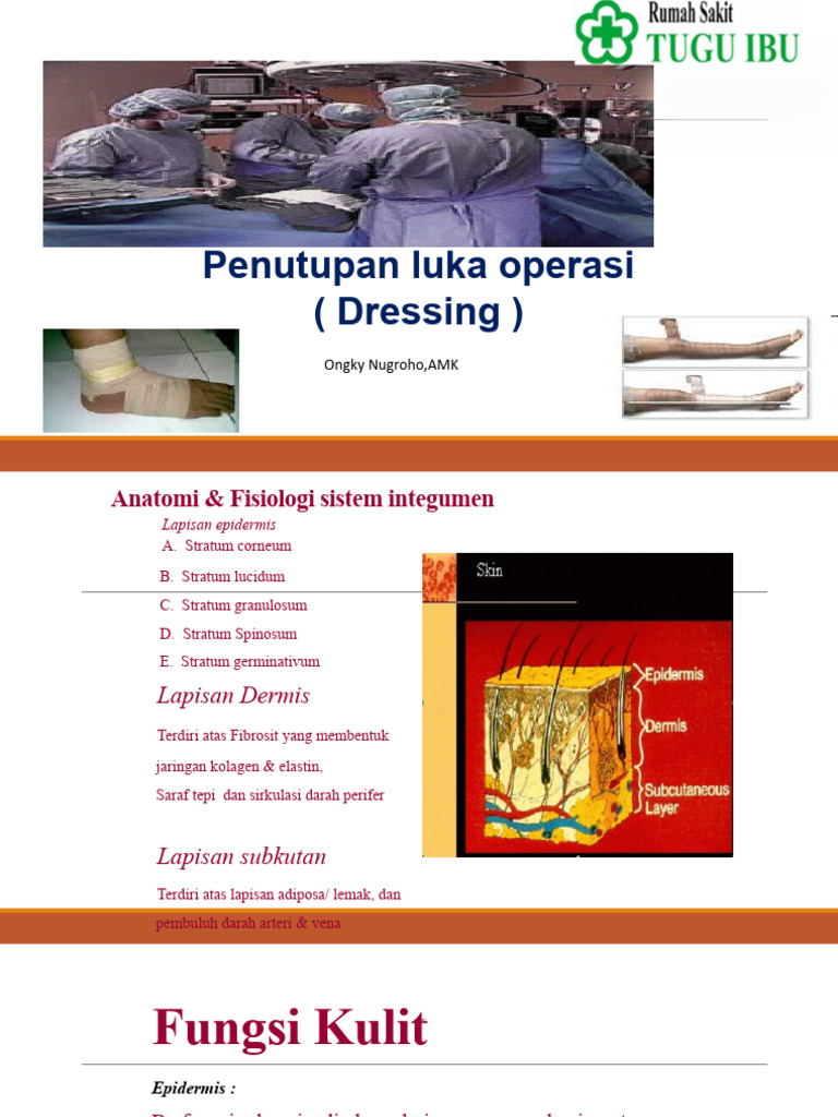 Penutupan Luka Operasi DRESSING HIPKABI | PDF