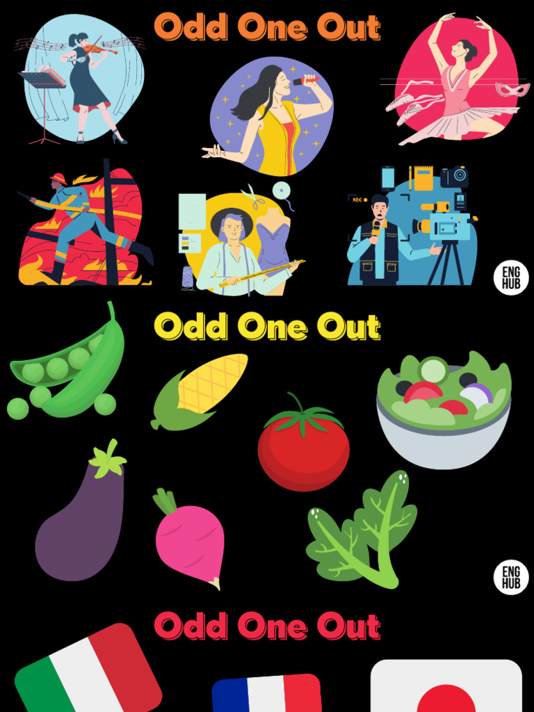A1-A2 Odd One Out Speaking Fun Game | PDF