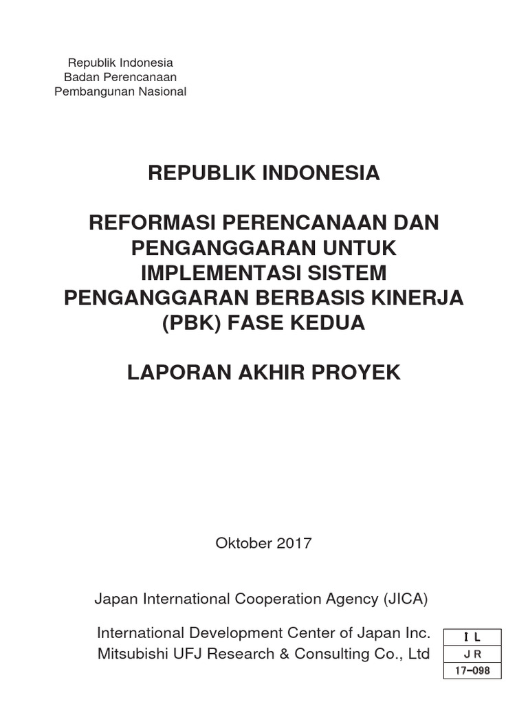 JICA Project Report | PDF
